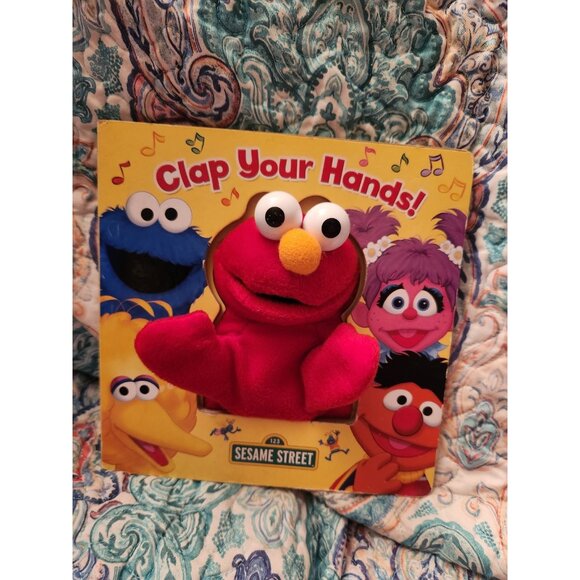 Sesame Street | Toys | Sesame Street Clap Your Hands Elmo Puppet Book ...